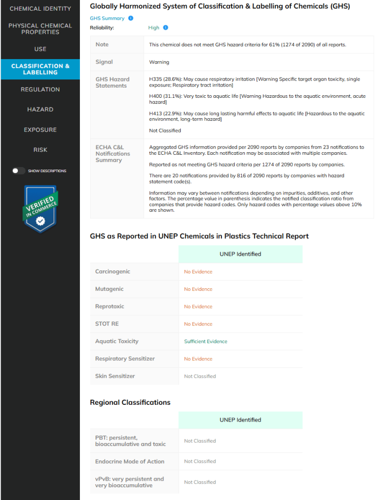 ICCA Chemical Database - Global Partners For Plastics Circularity